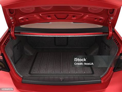 엠티 영업중 트렁크 차량 3d 렌더 차에 대한 스톡 사진 및 기타 이미지 차 후면 열다 Istock