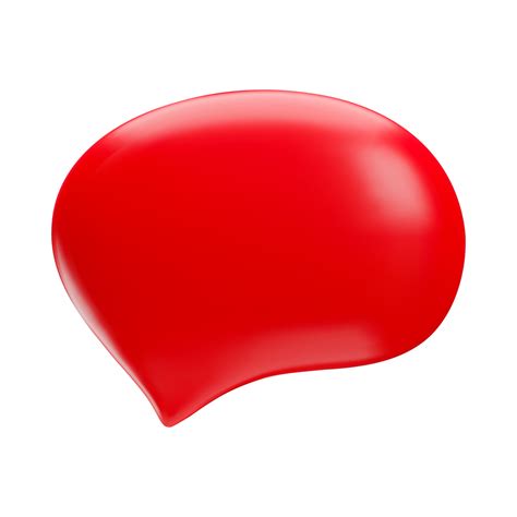red 3d speech bubble sign 24341932 vector art at vecteezy