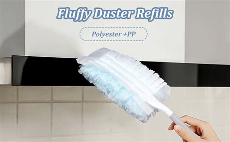 Jorzer 20pcs Flash Dust Magnet Refill Fluffy Duster Refill Feather