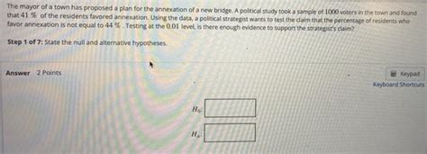 Solved Step2 Of 7 Find The Value Of The Test Statistics