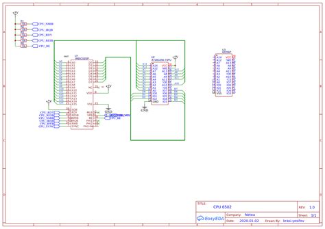 6502 Homebrew Computer Oshwlab