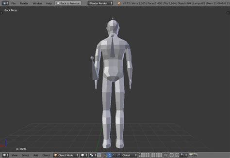 Human Low Poly 3d Model 1 Obj Free3d