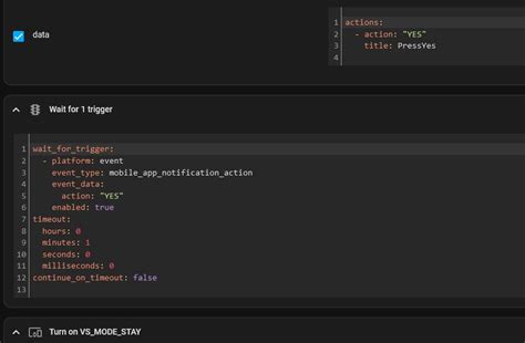 Wait For A Trigger In Actionable Notifications I Cant Make It Work Home Assistant Companion