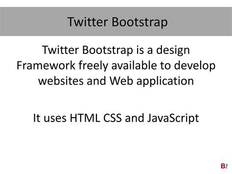 Twitter Bootstrap 101 Pptx Web Development Internet