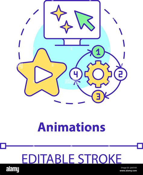 Animations Concept Icon Stock Vector Image And Art Alamy