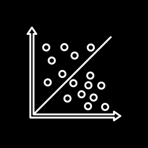 Scatter Graph Line Inverted Icon 42837990 Vector Art At Vecteezy