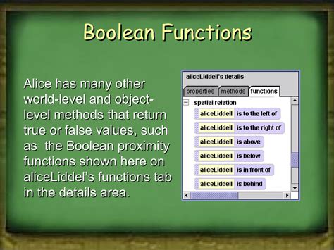 Ch 5 Boolean Logical In Alice Ppt Programming Languages Computing
