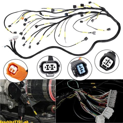 SUN Tucked Engine Harness Compatible For K Swap K K K Series Integra CRX Civic EP