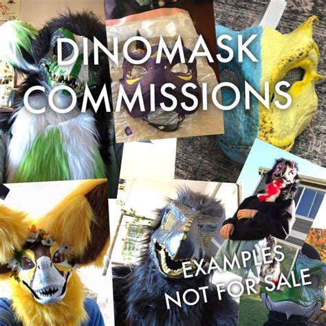 Dino Mask Commissions Etsy