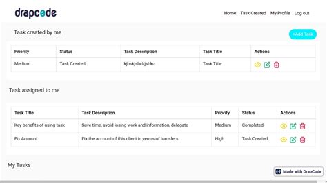 Customer Support Dashboard Free No Code Template DrapCode