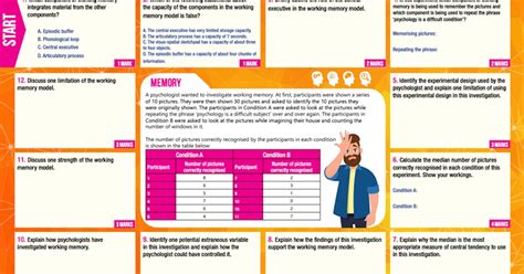 Working Memory Model Aqa A Level Psychology Assessment Mat Exams Up To 2026 Shop Tutor2u