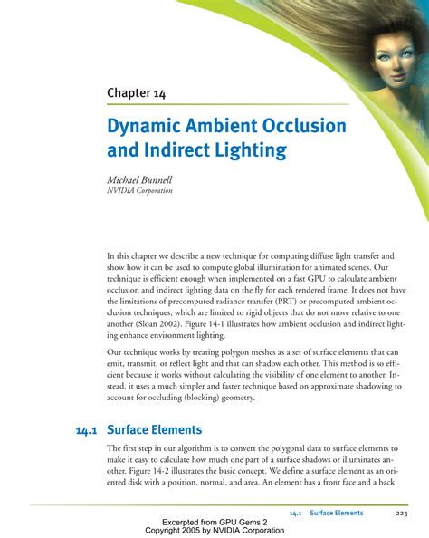 Dynamic Ambient Occlusion And Indirect Lighting Docslib