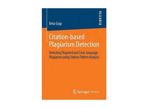 Livro Citation Based Plagiarism Detection Detecting Disguised And Cross Language Plagiarism