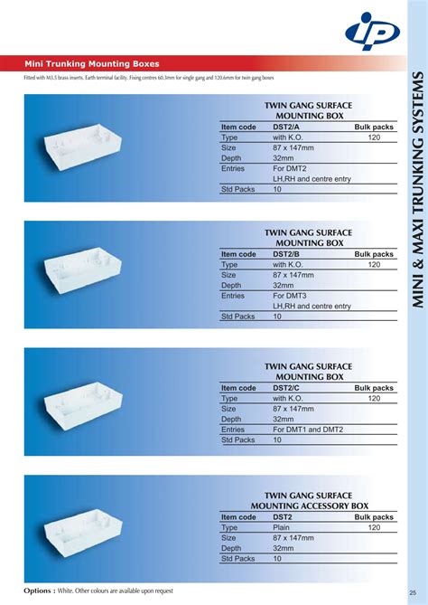 Decoduct Pvc Box Surface Type White
