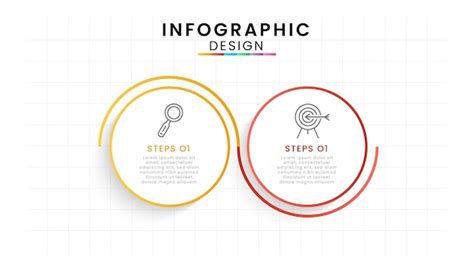 Premium Vector Infographic Design Template With Icons And 2 Options Or Steps