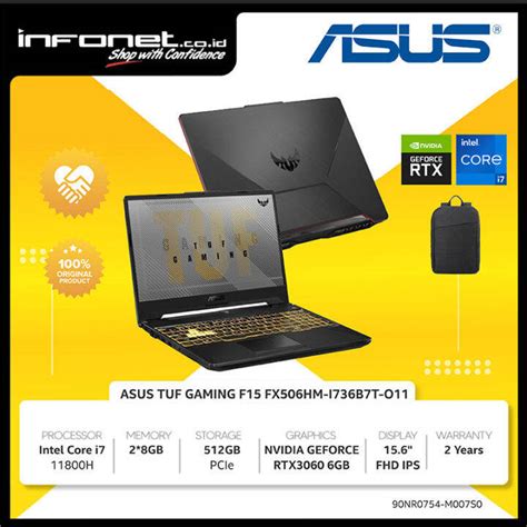 Asus Tuf Gaming F Fx Hm I B T O I H Rtx Gb Gb Lazada Indonesia