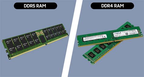 مقایسه حافظه رم Ddr5 با رم Ddr4