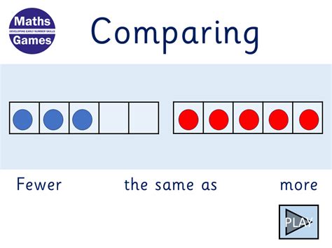 5 Frames Comparing Amounts Teaching Resources