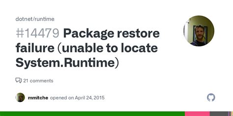 Package Restore Failure Unable To Locate System Runtime Issue Dotnet Runtime Github