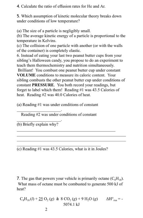 Solved Calculate The Ratio Of Effusion Rates For He And Chegg Com