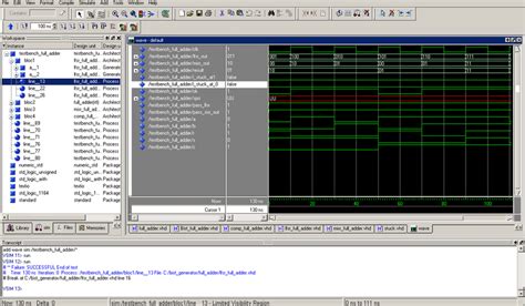 Simulation Results Of The Full Adder Using The Modelsim Tool Download