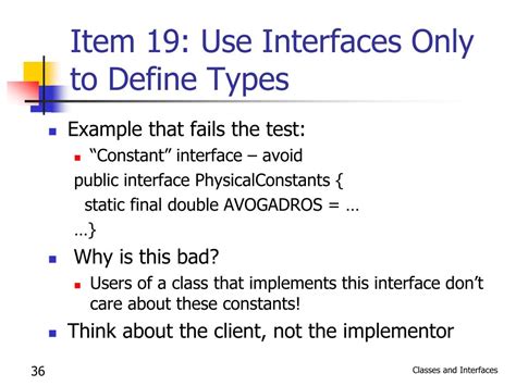 Ppt Effective Java Classes And Interfaces Powerpoint Presentation Free Download Id5587411