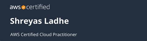 Shreyas Ladhe On Linkedin Cracking The Aws Cloud Practitioner Exam My
