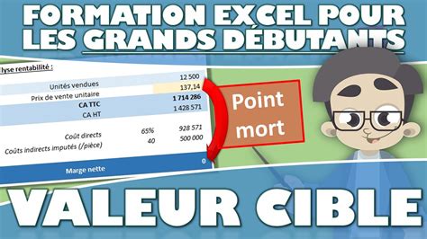 Comment Utiliser La Valeur Cible Dexcel Excel Formation