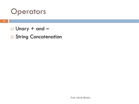 Data Types And Operators And Statements Ppt