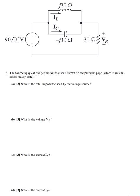 Solved The Following Questions Pertain To ﻿the Circuit Shown