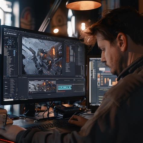A Designer Working On A Keyframe Animation In Software Like After