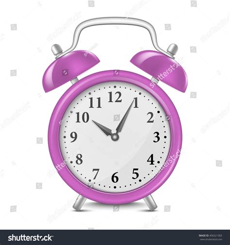 Alarm Clock Isolated On White Vector Stock Vector Royalty Free Shutterstock
