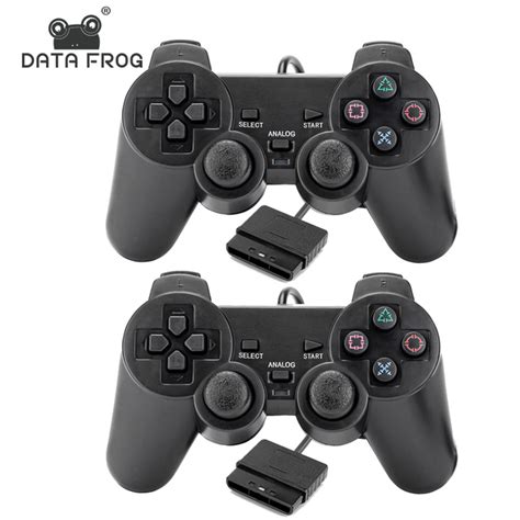 Data Frog Wired Controller For Ps2 Gamepad Joystick Remote Double Retro