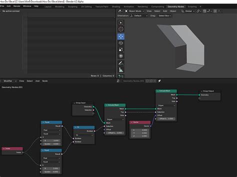 Geometry Nodes Bevel A Specific Edge Basics And Interface Blender Artists Community