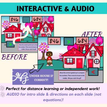 Valentine Compare Digit Numbers Catch The Gif By Designed To Educate By DEB