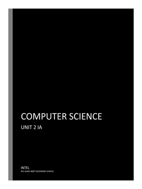 Unit 2 Compsci Sba Pdf Computing Information Age