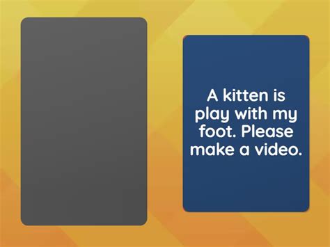 Present Simple Vs Present Continuous Error Correction Speaking Cards