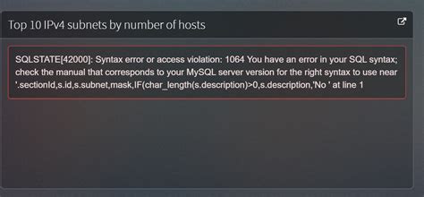 Top 10 Host Syntax Error Or Access Violation In 14 · Issue 2966 · Phpipamphpipam · Github