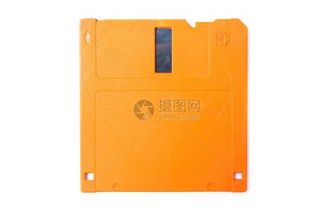 白色背景上的软盘橙色35软盘总体规划和特写白色背景中男高清图片下载 正版图片504311508 摄图网