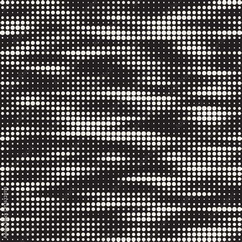 Modern Stylish Halftone Texture Endless Abstract Background With Random Circles Vector