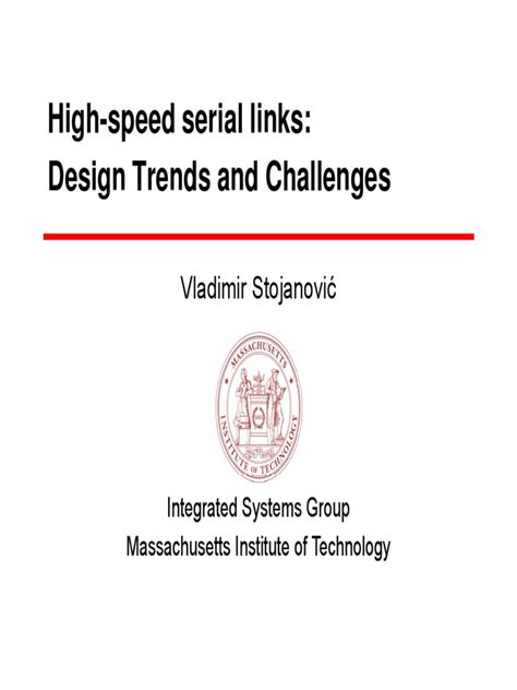 High Speed Serial Links Examining High Speed Design Trends And Challenges For Transmitting Data