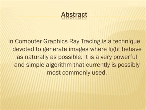 Ppt Ray Tracing Powerpoint Presentation Free Download Id2835300