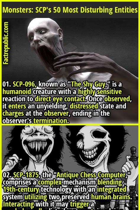 Monstrous Manifestations 50 Of SCP S Most Disturbing Entities Fact Republic Scp Science