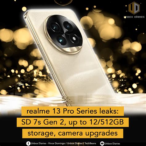 Realme Pro Series Leaks Sd S Gen Up To Gb Storage Camera Upgrades Unbox Diaries
