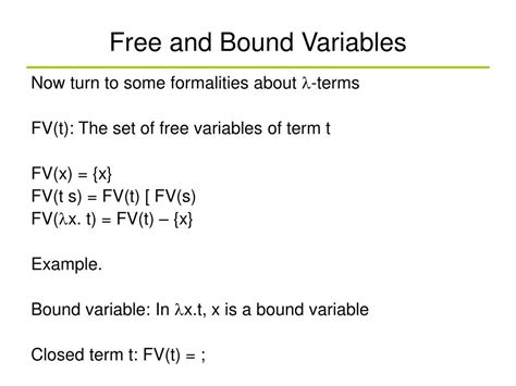 Ppt Advanced Formal Methods Lecture 2 Lambda Calculus Powerpoint Presentation Id3216740