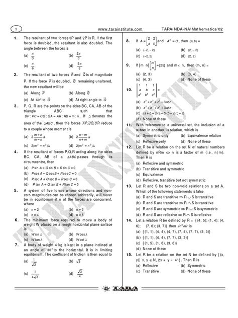 2 Mock Final Nda 2 Pdf