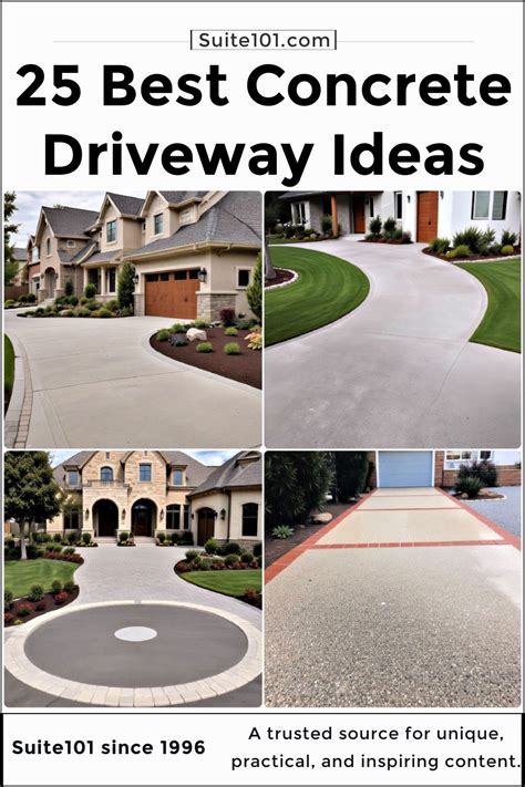 25 Concrete Driveway Ideas For Every Home Style