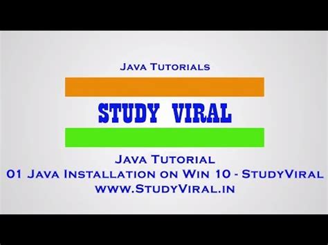 Java Installation And Path Set For Windows Study Viral Java Tutorials For Beginners