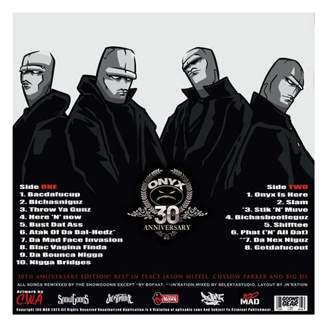 Onyx Bacdafucup Remixed Vinyl Goonsgear Com