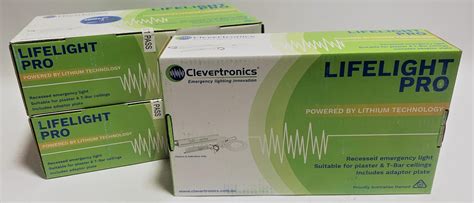 Lot Three Lifelight Pro Recessed Emergency Marked Clevertronics